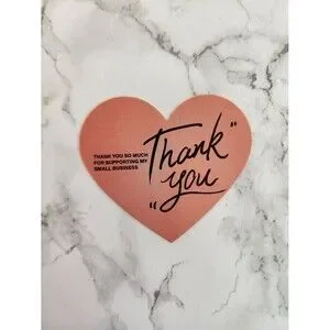 Unbranded | Office | 6 Assorted Heartshaped Thank You Cards | Poshmark